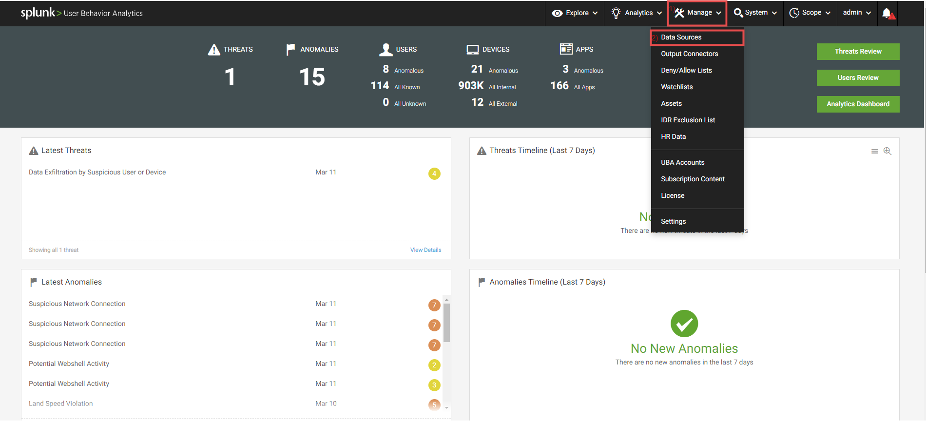 Verify changes made to Splunk Asset data query in UBA. | Splunk