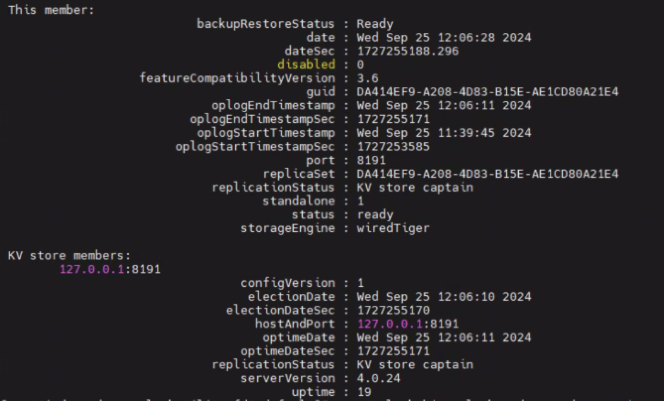 kvstore version number incoherency | Splunk