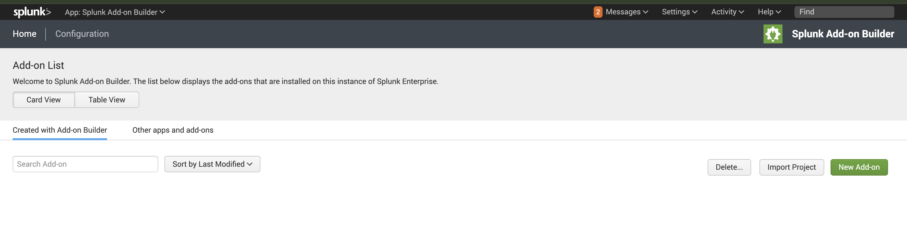 The Add-on Builder v4.2.0 UI becomes unresponsive when the Global Banner is implemented in ...
