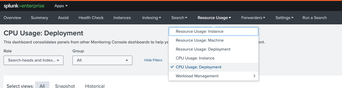 High CPU usage in Search Head Cluster members and Indexers due to Search | Splunk