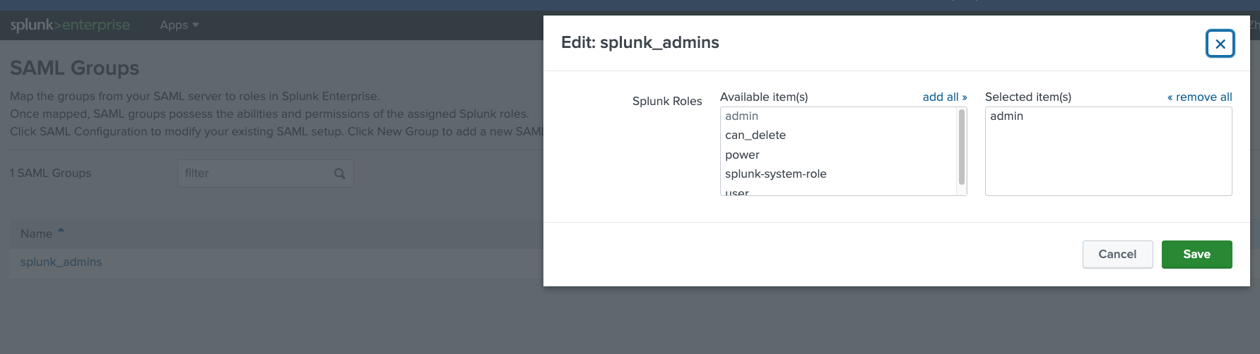 SAML configuration with OKTA as the IDP | Splunk