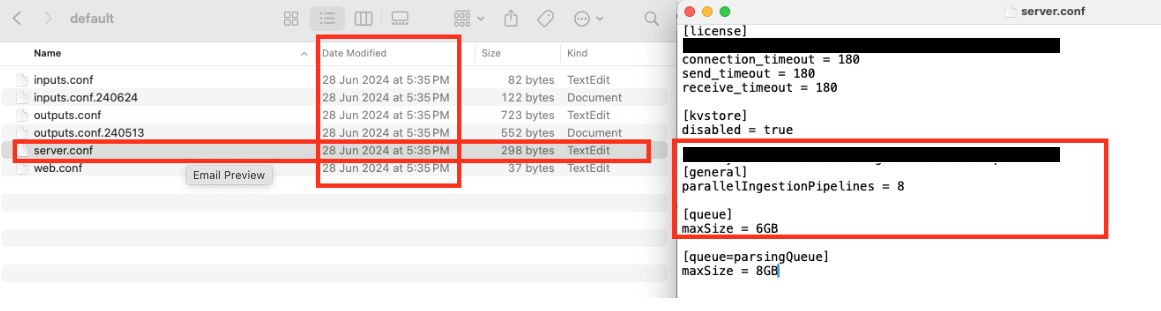 After increasing "parallelIngestionPipelines" or "maxSize", Indexer/Heavy Forwarder starts to ...