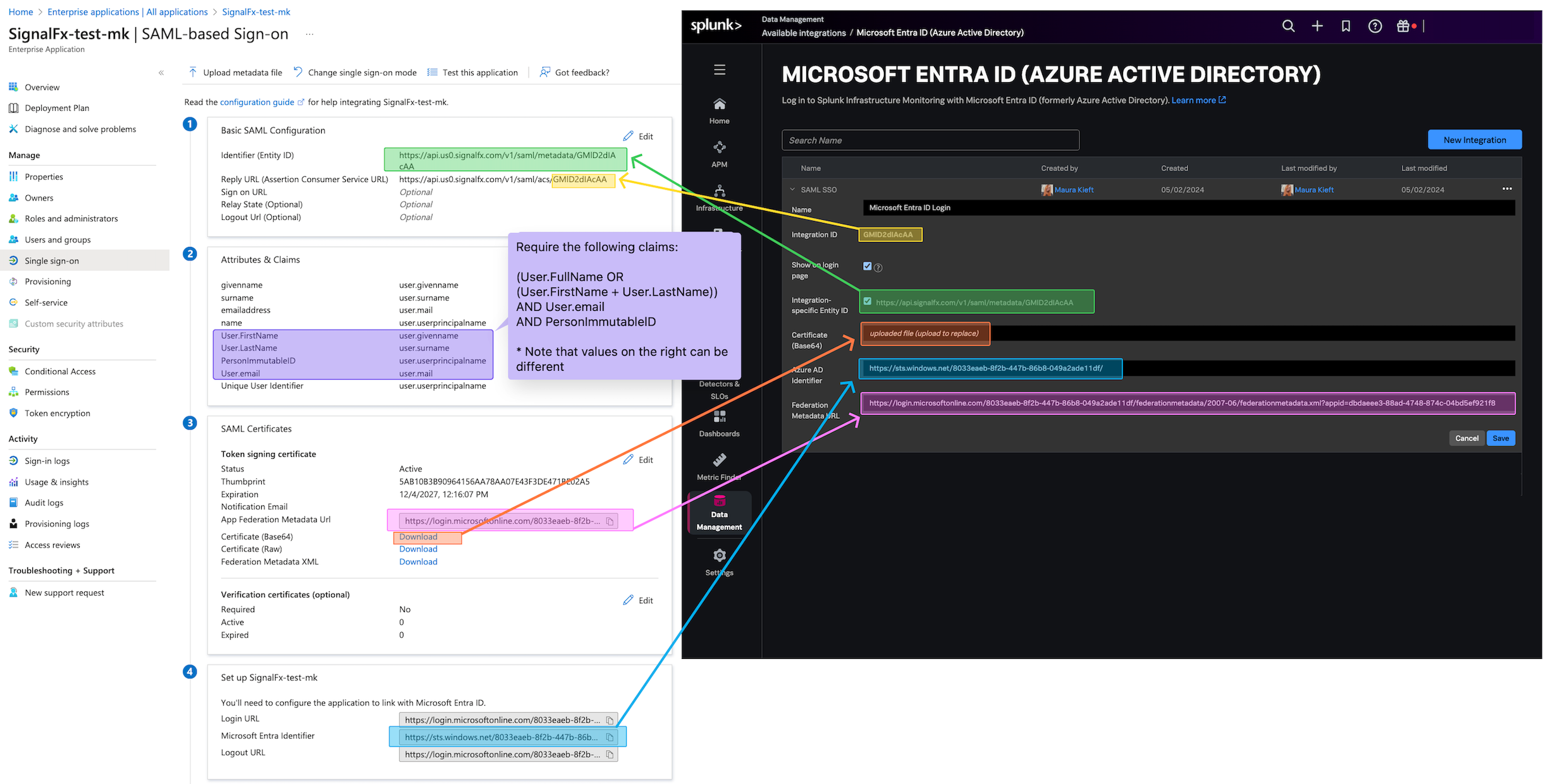 Unable to login to Splunk Observability via Microsoft Entra ID SSO ... Unable to login to Splunk Observability via Microsoft Entra ID SSO ...