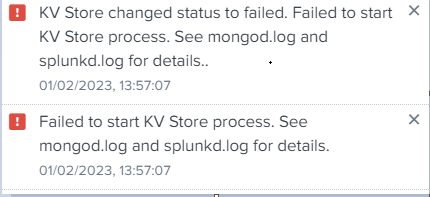 KV Store Error after upgrading Splunk Enterprise to 9.x | Splunk