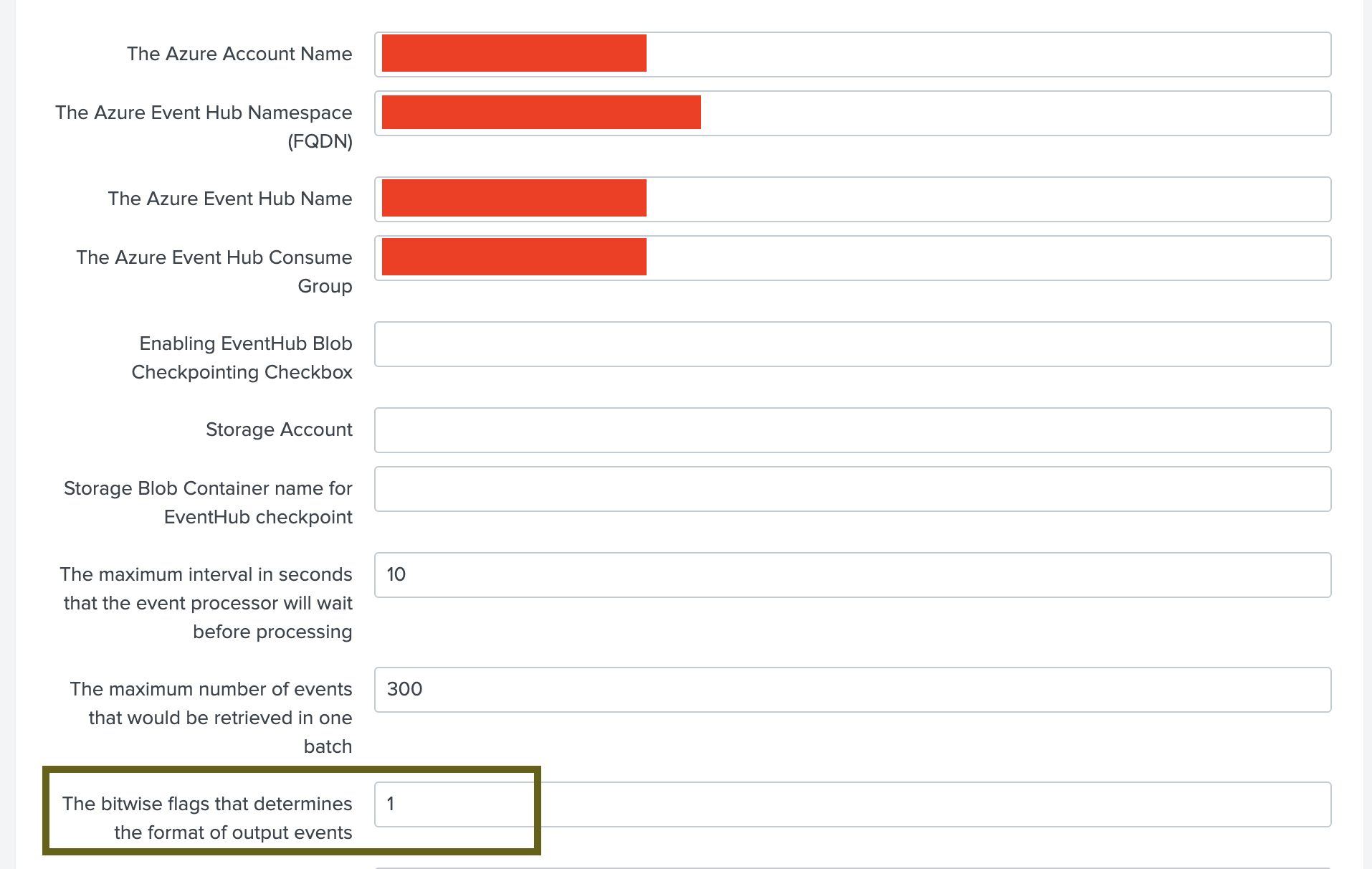 Splunk Add-on for Microsoft Cloud Services : How to change event format bitwise flag from self ...