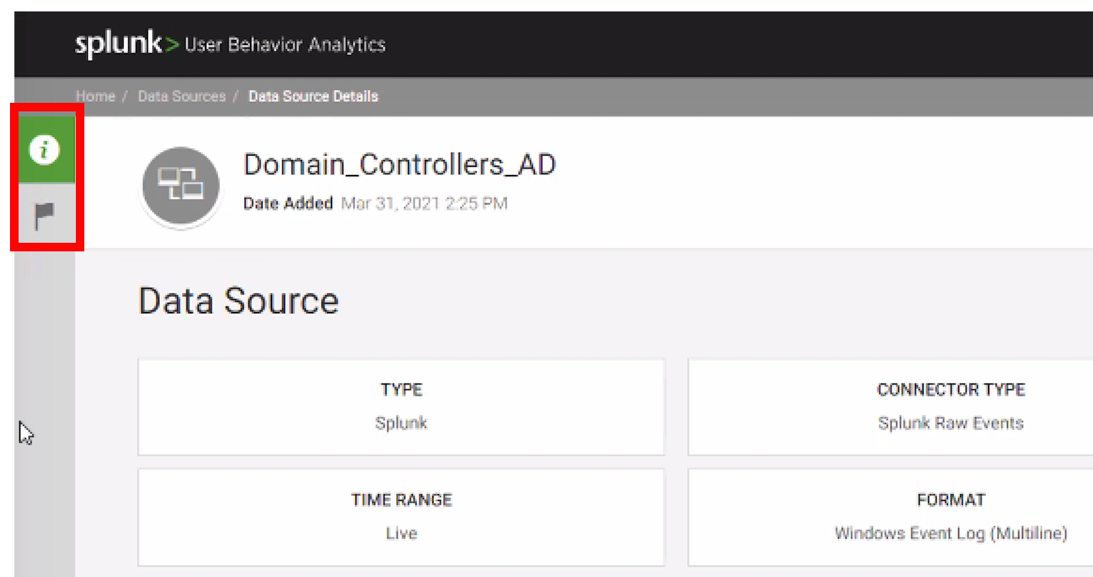 UBA - "Data Source Details" only showing "Data Source" and "Data Source Anomalie" information ...