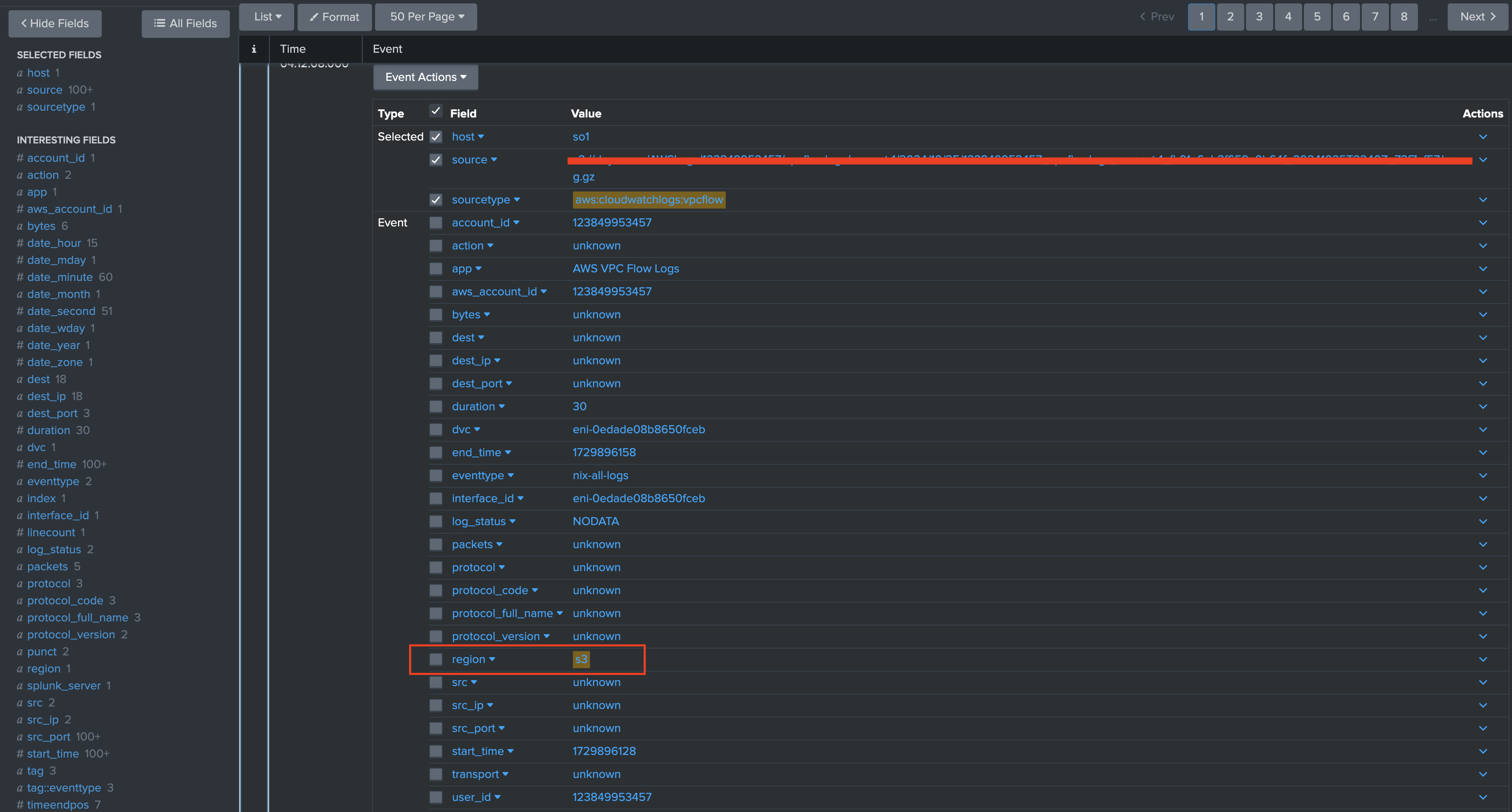 Splunk Add-on for Amazon Web Services (AWS) : Inaccurate Extraction of Region field with ...