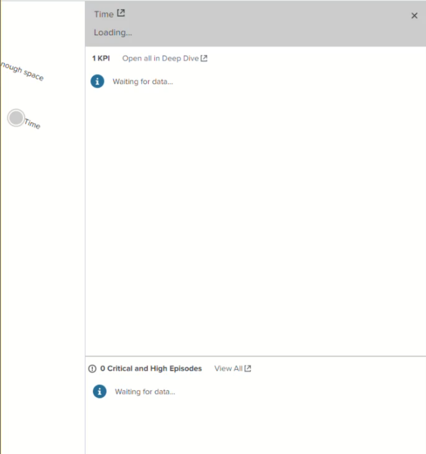 Side panel in Service Analyser doesn't update KPI values | Splunk
