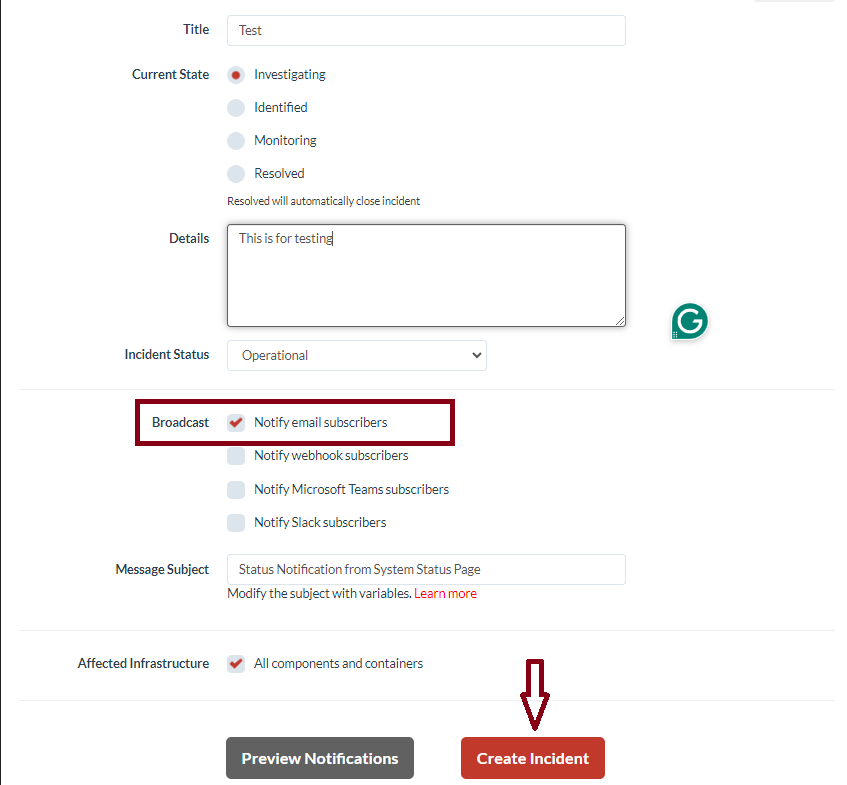 How to integrate status.io with Splunk On-Call? | Splunk