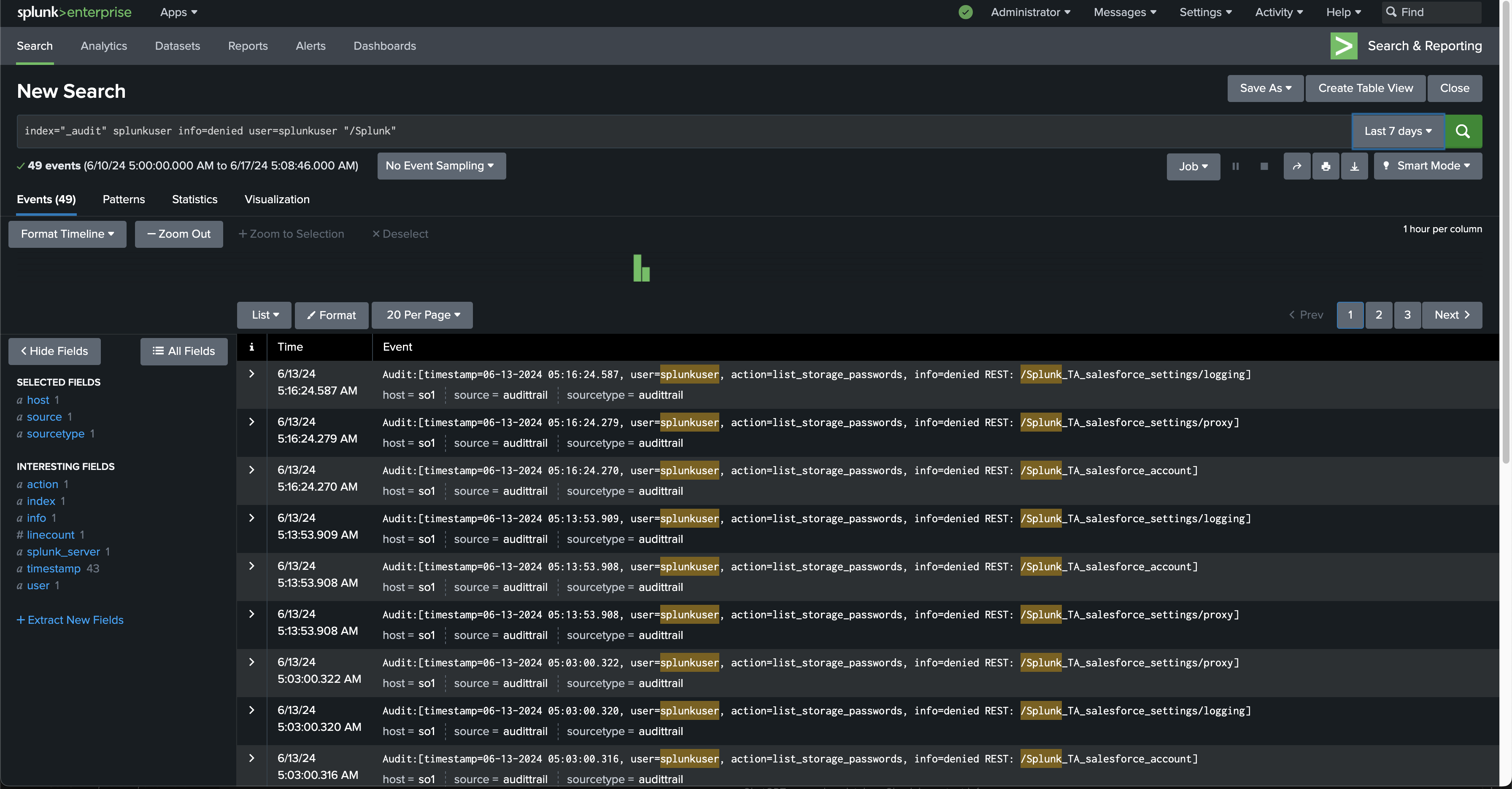 Unable to access Splunk Add-on for Salesforce. Getting error "AxiosError: Request failed with ...