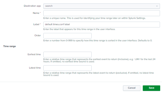 How to customize or disable time range preset values | Splunk