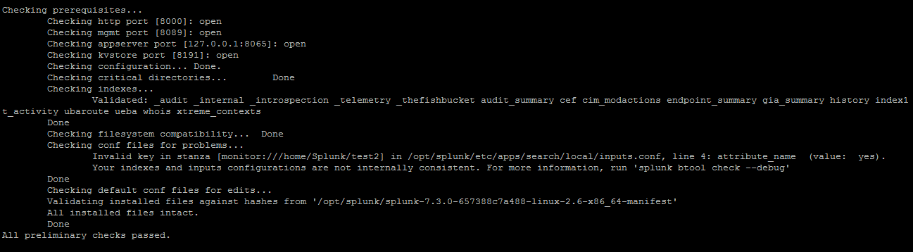 ERROR: "Invalid key in stanza" | Splunk