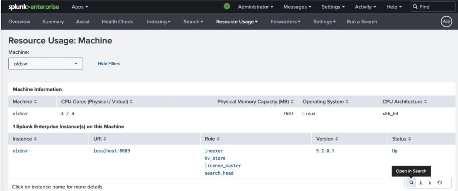 Migrate a Splunk Enterprise instance from one physical machine to another with the new hostname ...