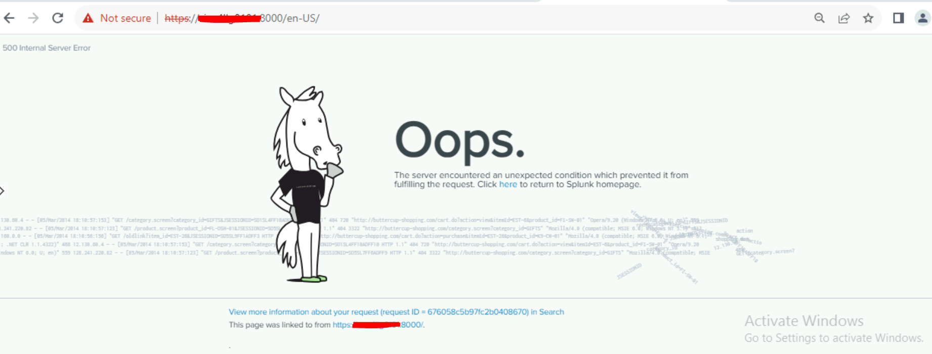 Unable to access to the Web UI. | Splunk