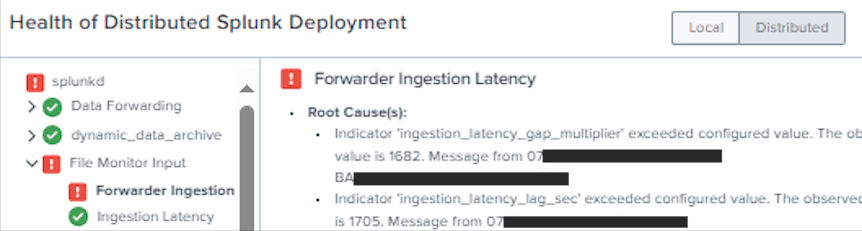 Forwarder Ingestion Latency alert from Universal Forwarder to Indexer due to very large single ...