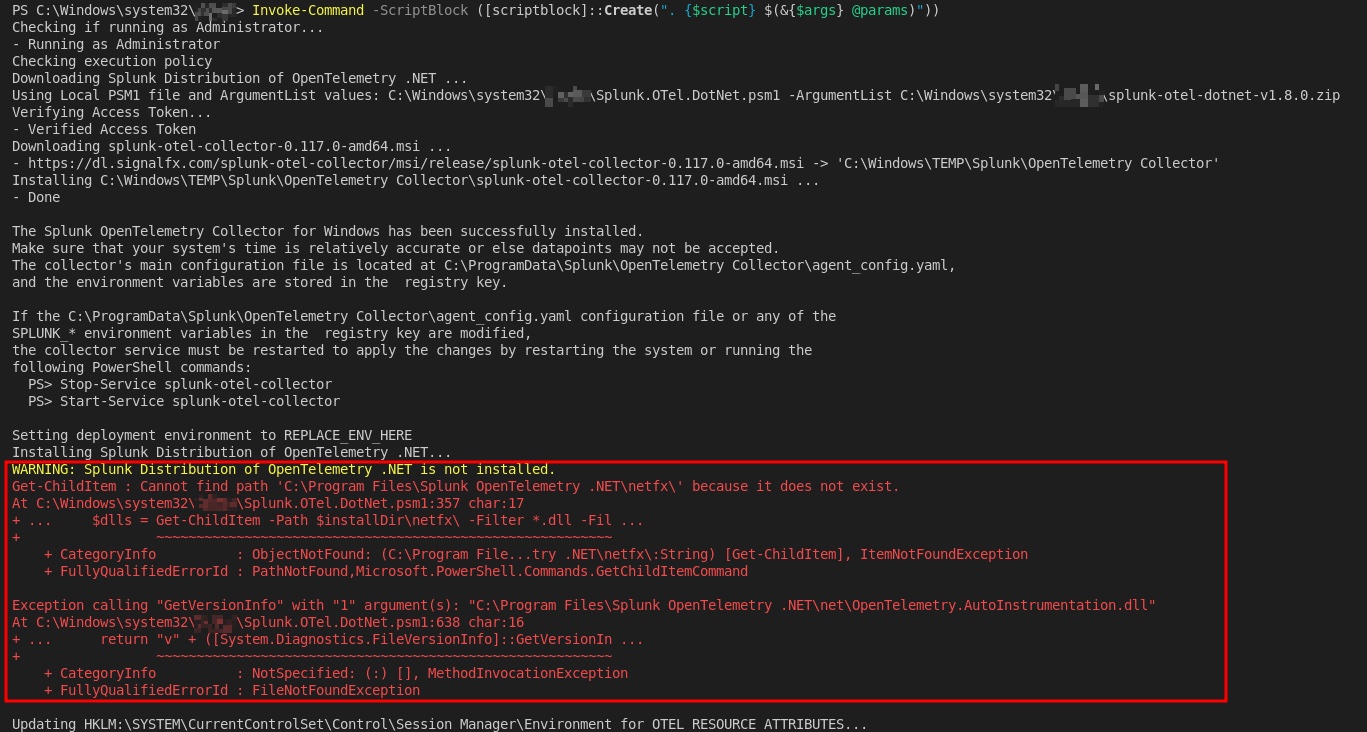 Windows Server 2019 Core patch triggered Splunk OTel Collector startup errors - Splunk ...