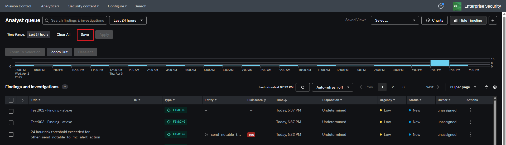 Customizing the Mission Control Menu Fields in Enterprise Security (ES 8) | Splunk