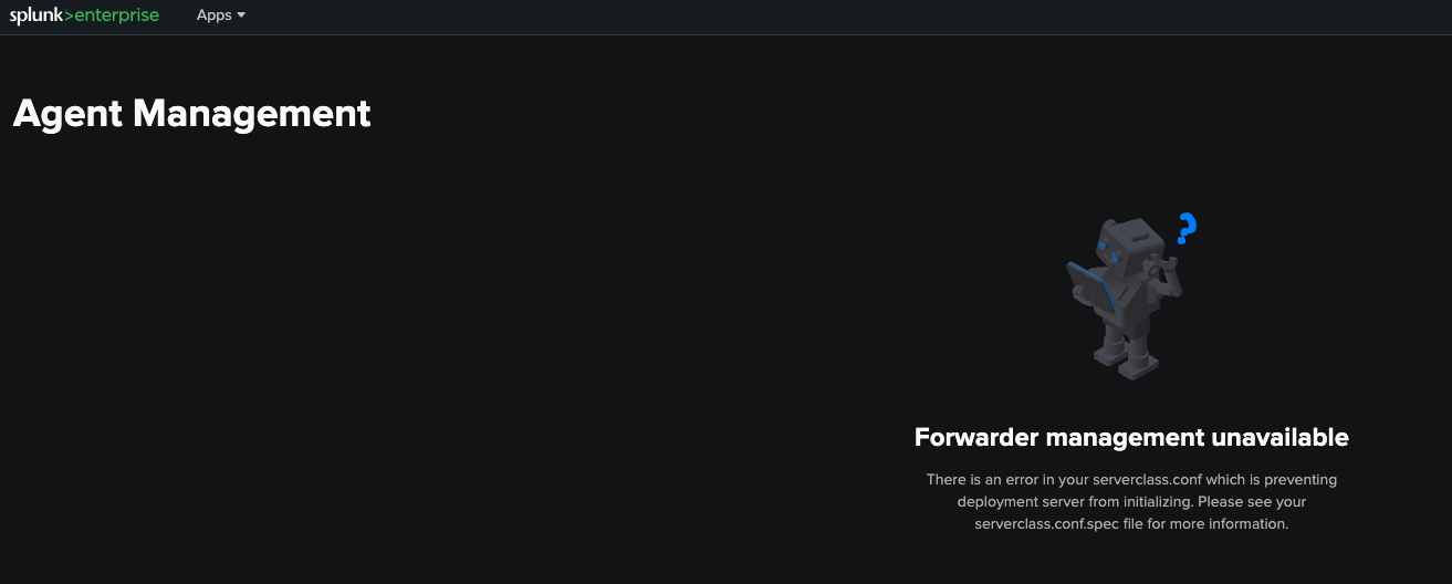 Splunk 9.4.x Deployment Server Forwarder management UI is unavailable ...