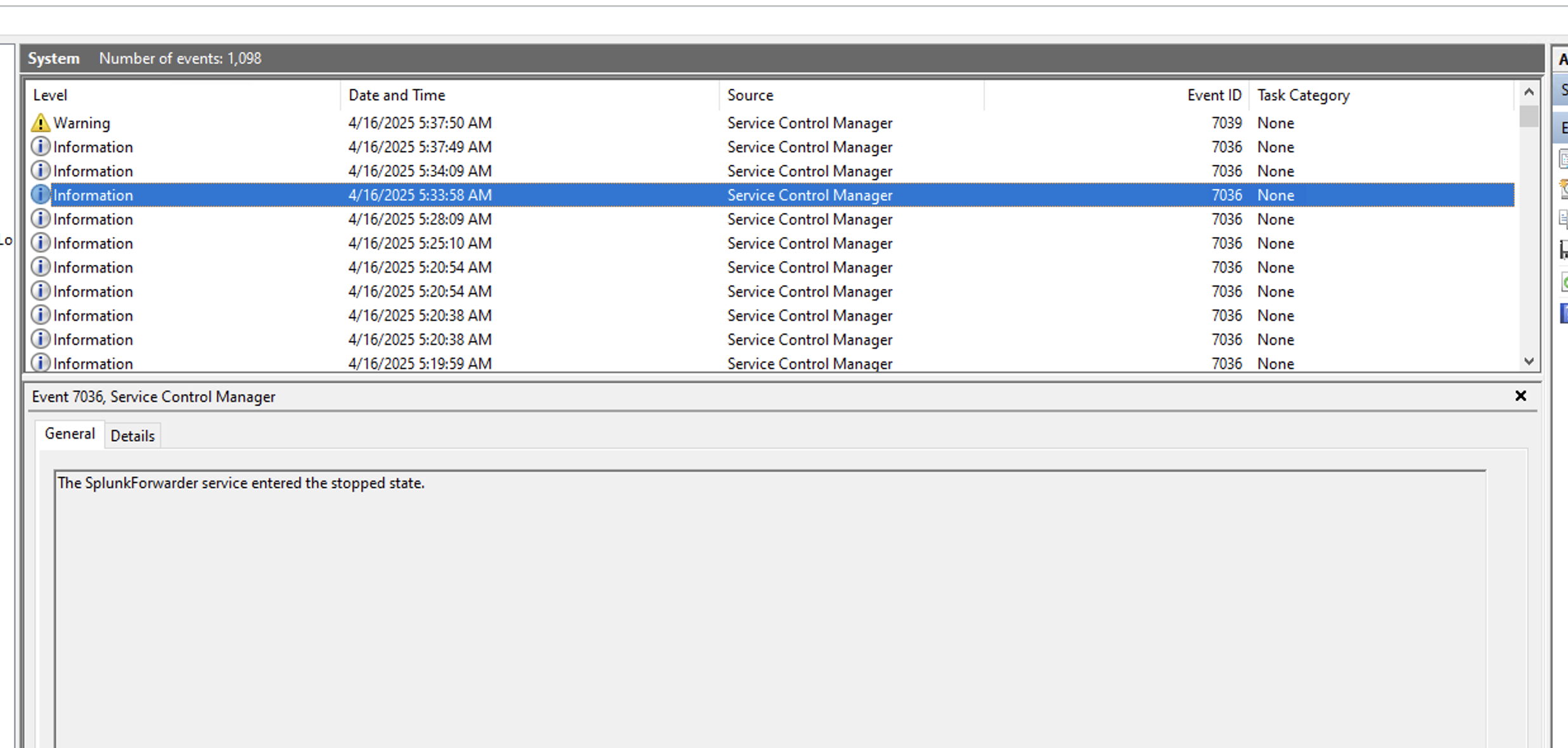 Windows event logs incomplete in Splunk due to XML format — messages from "General" tab not ...