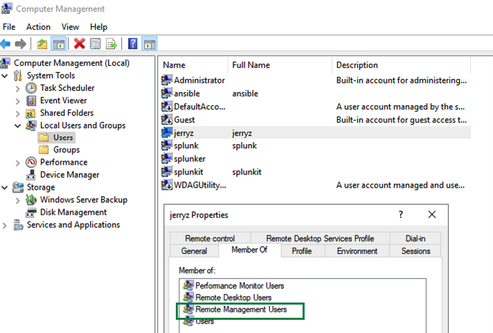 SOAR: How to Configure a Non-Admin User for Use with the WinRM Connector | Splunk