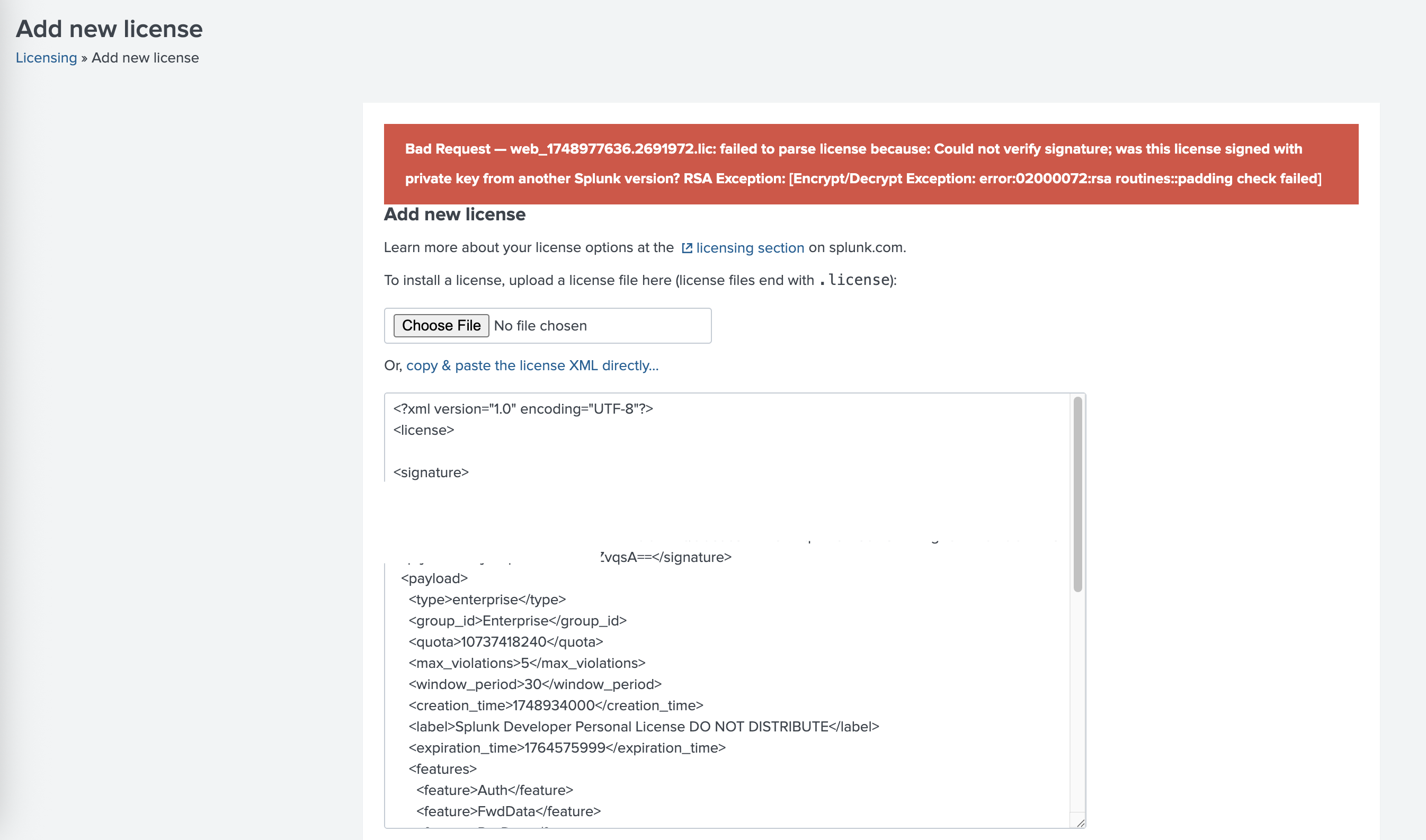 Splunk Enterprise Beta requires dedicated license | Splunk