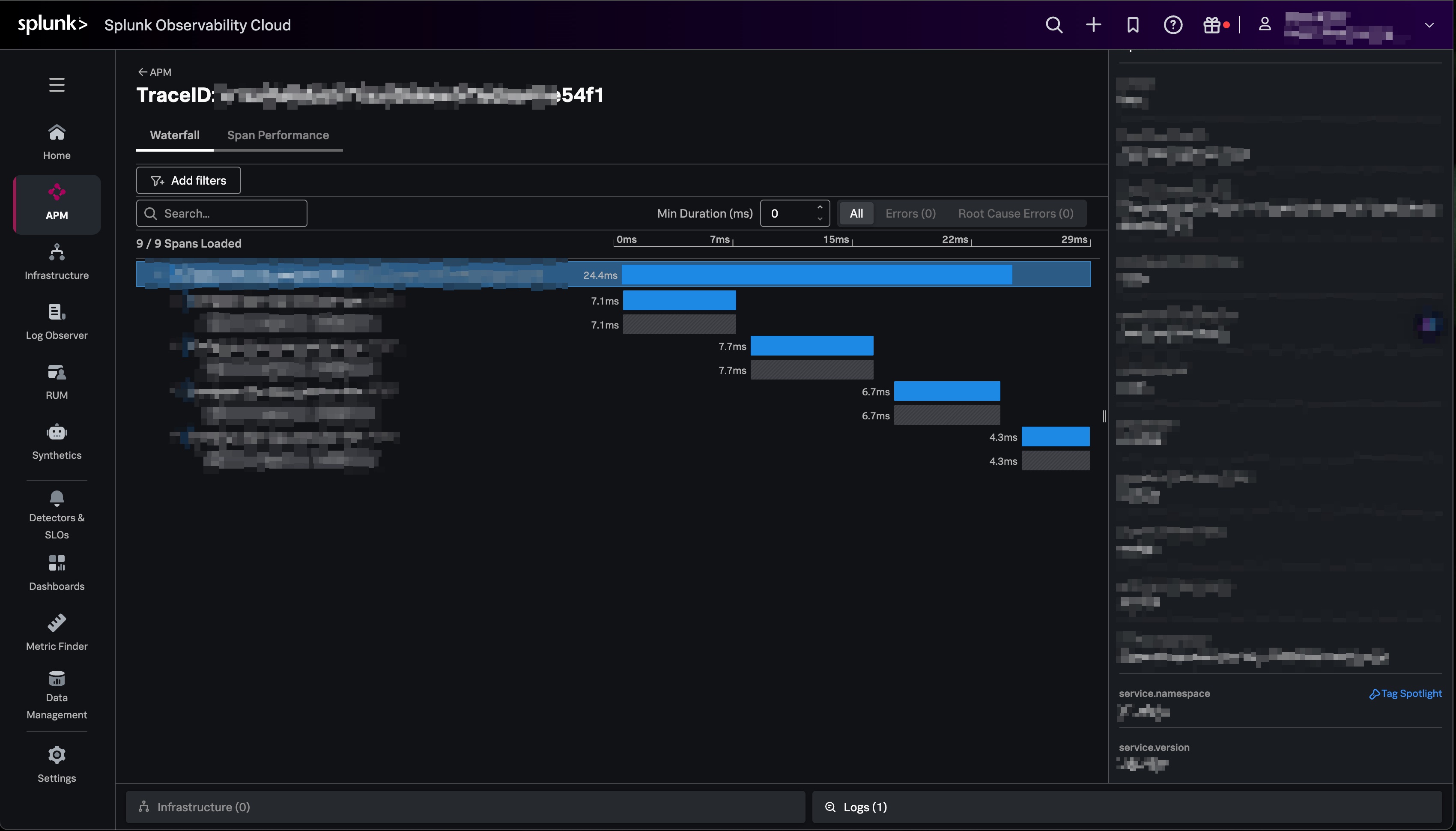 How to display bidirectional links between spans connected via Span Links in Splunk APM | Splunk