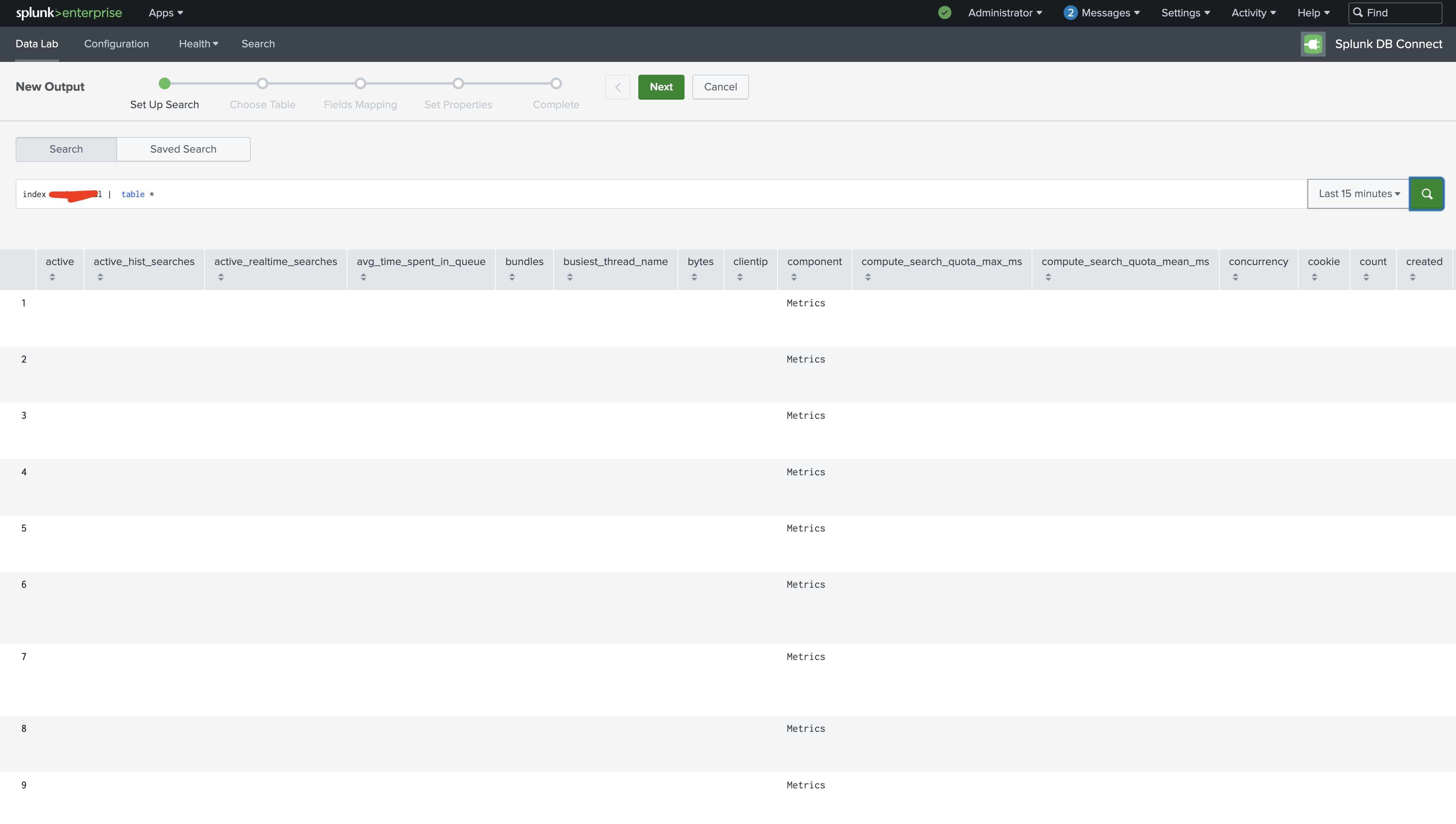 [Splunk DB Connect] Unable to see the output wizard result while ...