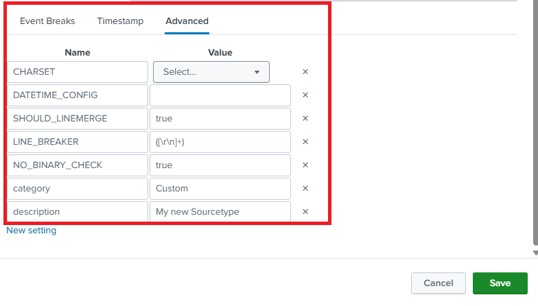 Create, edit, clone and delete Sourcetype on Splunk Web UI | Splunk