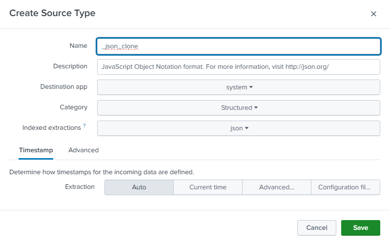 Create, edit, clone and delete Sourcetype on Splunk Web UI | Splunk